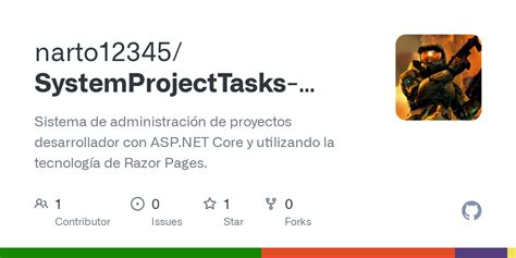 Github Narto12345systemprojecttasks Razor Pages Mysql Sistema De Administración De Proyectos