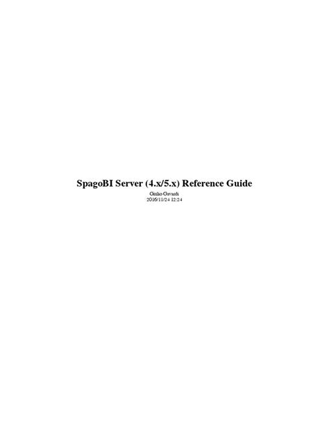 Spagobi Server Webhome Pdf Business Intelligence Server Computing
