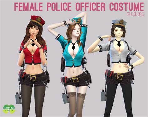 P The Sims 4 Female Police Officer Costume Police Officer Costume