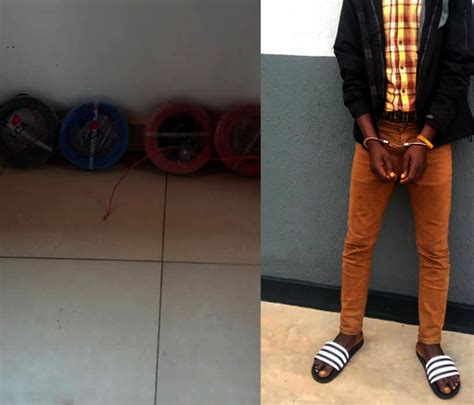 Police Seize Illicit Electric Cables One Arrested