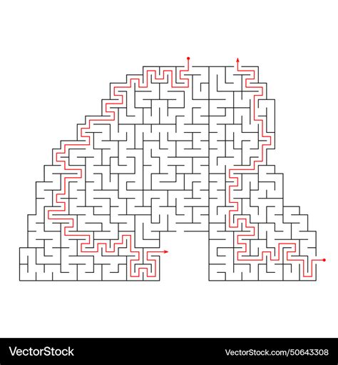 Template For An Educational Logical Game Vector Image