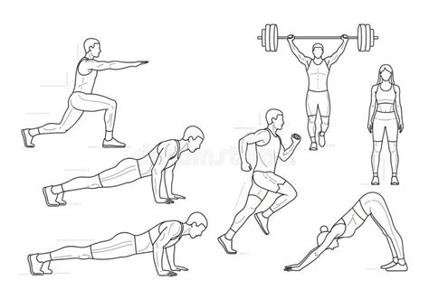 Lunge Push Stock Illustrations 139 Lunge Push Stock Illustrations