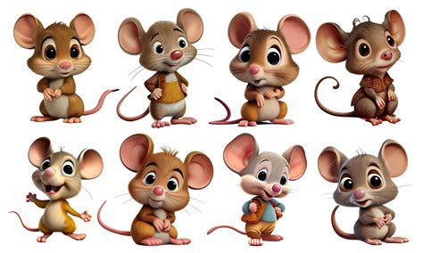 Realistic Cartoon Rat
