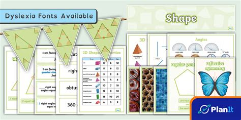 Lks2 Shape Working Wall Display Pack Twinkl
