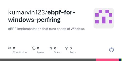 Ebpf For Windows Perfringdocsinstallebpfmd At Main · Kumarvin123