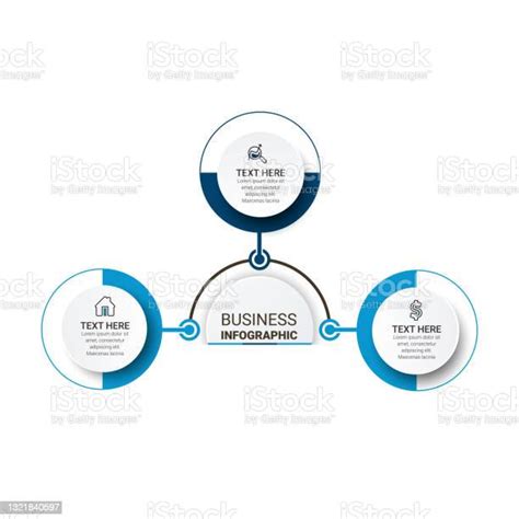 선형 아이콘이 있는 벡터 인포그래픽 요소와 원 주위에 배치된 텍스트 배치위치입니다 인포그래픽 디자인 템플릿입니다 벡터 그림입니다 그래프에 대한 스톡 벡터 아트 및 기타