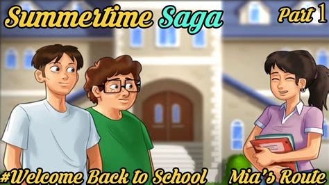 Welcome Back To School Lets Play Summertime Saga Part 1 Mias Route