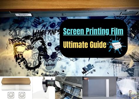 Screen Printing Film Guide Clear Film Positives Print Tips