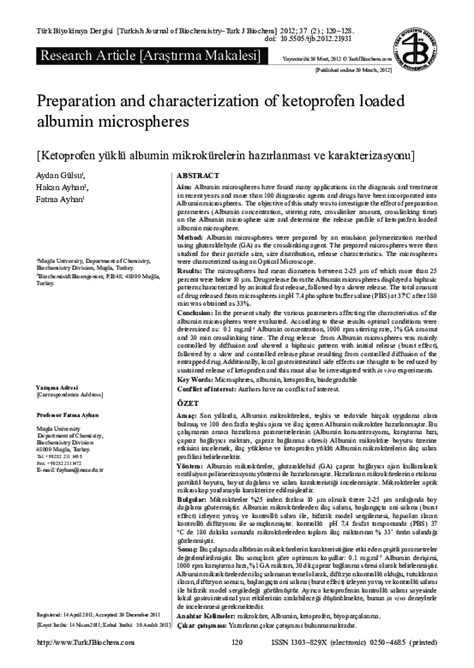 Pdf Preparation And Characterization Of Ketoprofen Loaded Solid Lipid Nanoparticles Made From