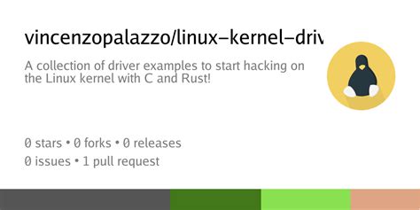 Vincenzopalazzo Linux Kernel Drivers A Collection Of Driver Examples To Start Hacking On The