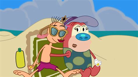 Married Ren And Stimpy In The Beach By Marjulsansil On Deviantart