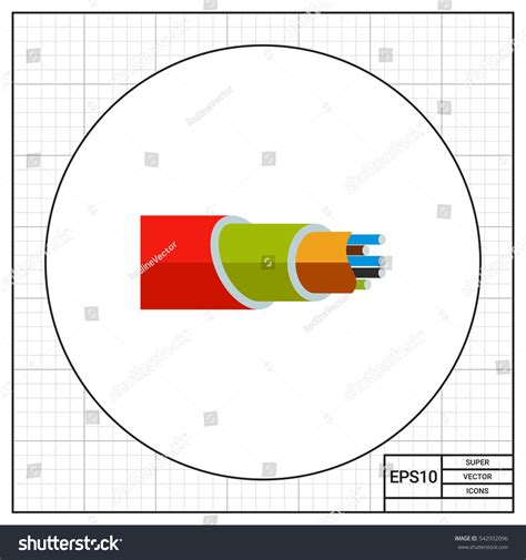 Optic Cable Optics Concept Icon Stock Vector Royalty Free 542932096 Shutterstock