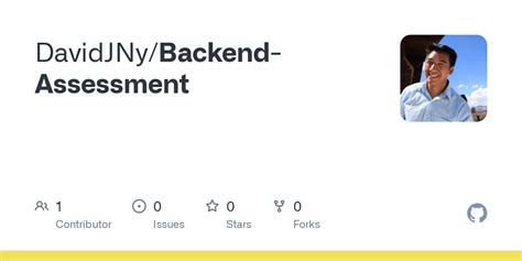 Github Davidjnybackend Assessment