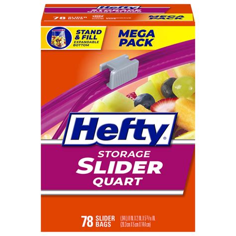 Save On Hefty Slider Quart Storage Bags Order Online Delivery Stop And Shop