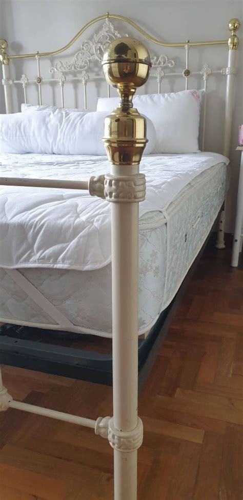 Solid Brass Bed Furniture And Home Living Furniture Bed Frames And Mattresses On Carousell