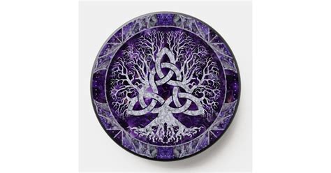 Tree Of Life Yggdrasil With Triquetra Popsocket Zazzle