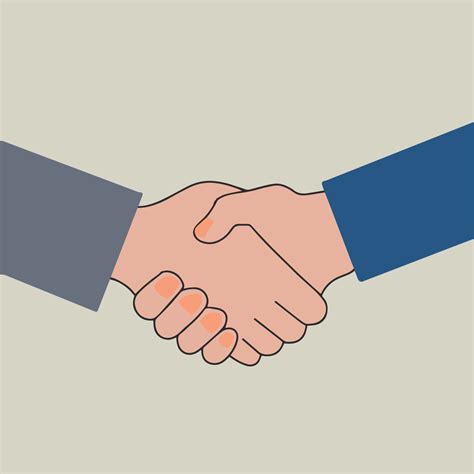 Two Hands Hand Shaking Handshake Agreement Simple Aesthetic