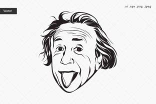 Albert Einstein Scientist Silhouette Graphic By Aradevi Creative Fabrica
