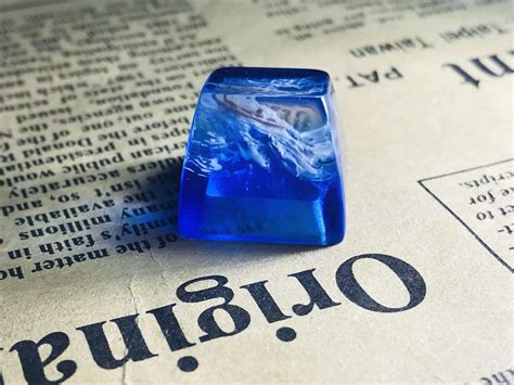 Translucent Ocean Wave Keycap Ocean Lovers Kawaiikeycaps