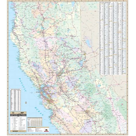 Northern California Regional Wall Map Ultimate Globes