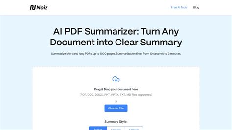 Noiz Ai Pdf Summarizer