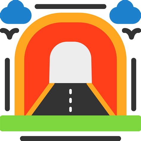 Tunnel Flat Icon 39468715 Vector Art At Vecteezy