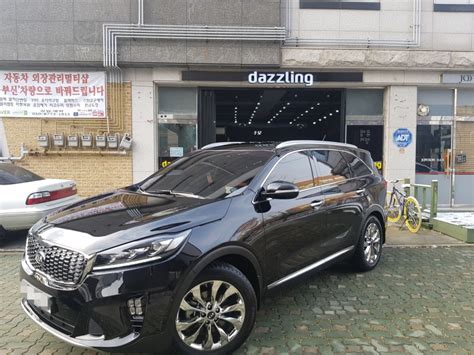 2017 올뉴쏘렌토 프리미엄 광택 파이어볼이지스유리막코팅 트림전용 코팅재타론 전면유리발수 코일매트 실내스팀살균 세차 하남데즐링dazzling 눈부신