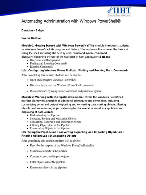 Automating Administration With Windows Powershell® Pdf Shell Computing Information Age