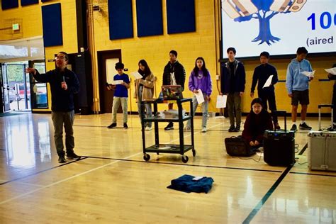 During A Middle School Assembly Our 8th Graders Recorded A Podcast