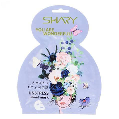 Shary Маска для лица на тканевой основе активно восстанавливающая ...