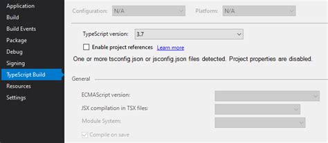 Typescript Visual Studio Does Not Recognize Tsconfig Json Stack Overflow