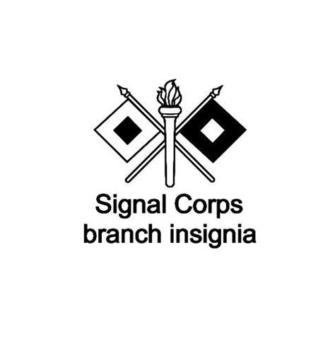 Signal Corps Branch Insignia In Pdf Svg And Dxf File Formats Etsy
