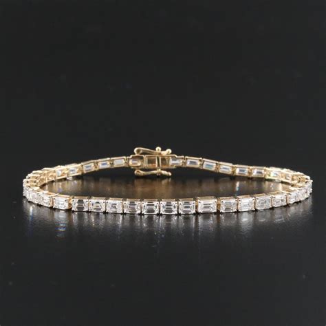 14k 997 Ctw Lab Grown Diamond Line Bracelet Ebth