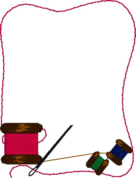 Sewing Tools Border At Douglas Byrd Blog