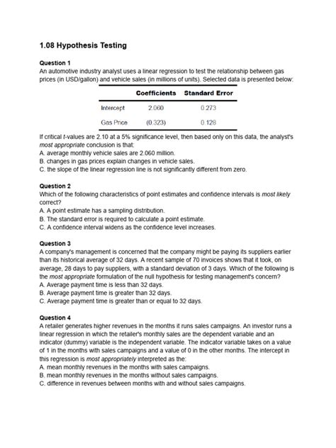 1 08 Hypothesis Testing Pdf Statistical Hypothesis Testing P Value