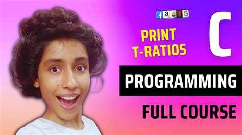 Print All Trigonometric Ratios C Programming For Beginners C Language