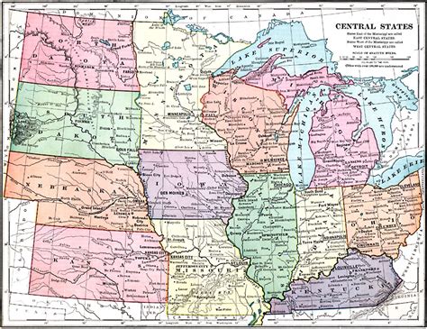 Printable Map Of Midwest Printable Calendars At A Glance