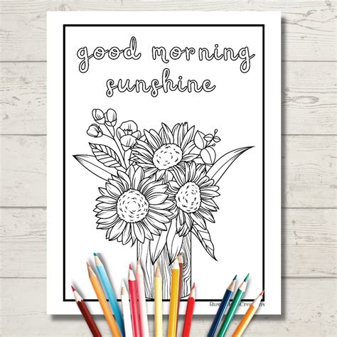 Good Morning Coloring Pages Free [2025]