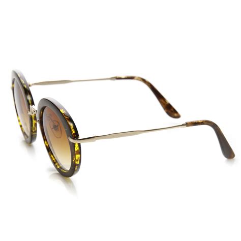 Trendy Womens Fashion Oversize Round Sunglasses Zerouv