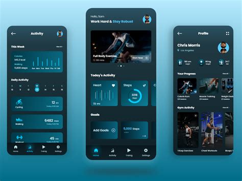 fitness app by sumanth karanam on dribbble