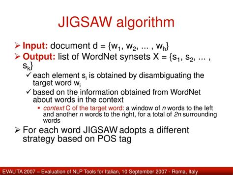 Ppt Jigsaw An Algorithm For Word Sense Disambiguation Powerpoint Presentation Id 4958280