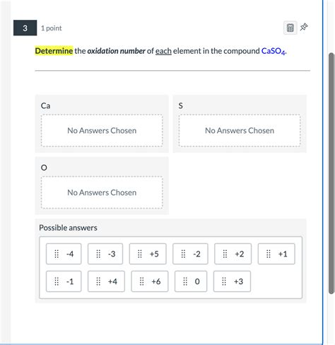 Solved Determine the oxidation number of ﻿each element in | Chegg.com