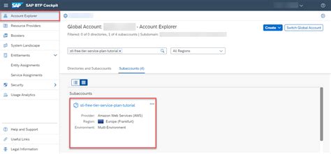 Use Free Tier To Set Up Account For Service Ticket Intelligence And Get Service Key Sap Tutorials
