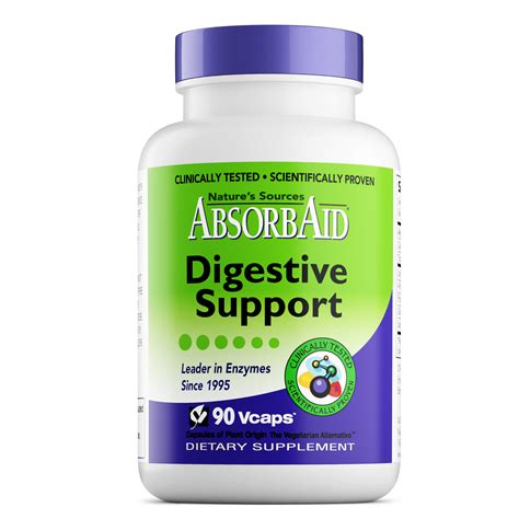 Natures Sources Absorbaid Digestive Enzymes And Kolorex Candida Care