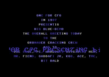 CSDb Blue Demo By Cracking Force Germany