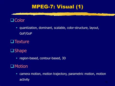ppt the mpeg 7 standard a brief tutorial powerpoint presentation id 189066