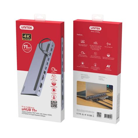 Unitek Type C Multi Port Replicator With MST Triple Display Support D1022B GeeWiz