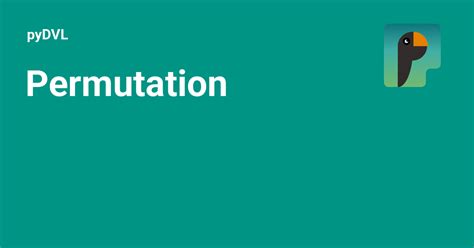 Permutation Pydvl