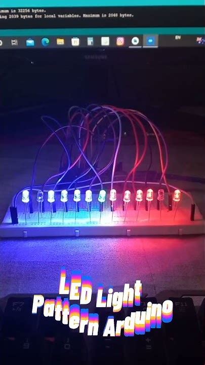 Led Patterns With Arduino Youtube