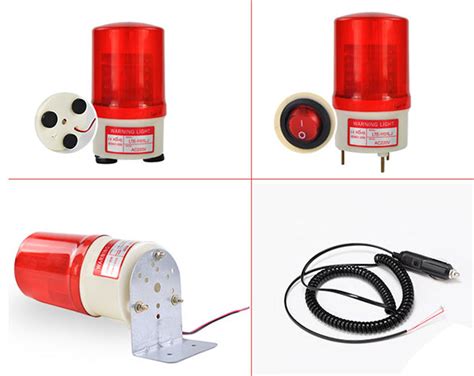 Strobe Warning Light 12v 24v Dc 110v 220v Ac Φ90mm